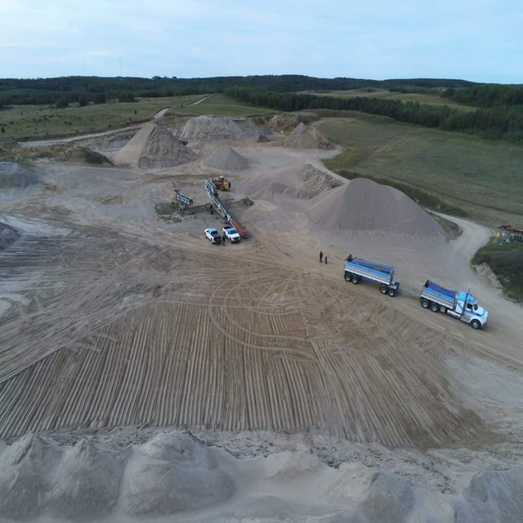 Wash aggregates on-site, in all Alberta. Save Time & Money.