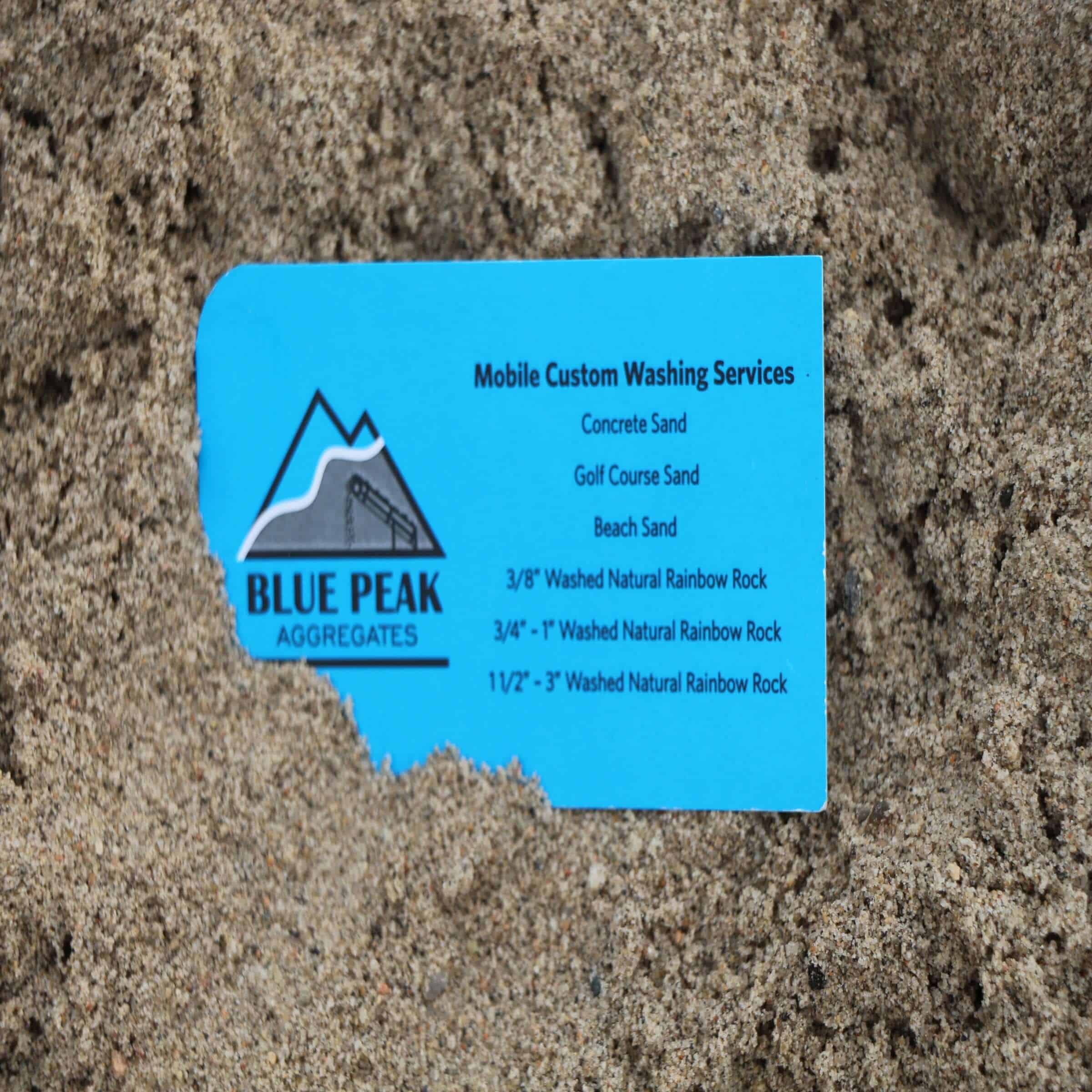 Golf Course Sand from Blue Peak Aggregates. Fast Delivery.