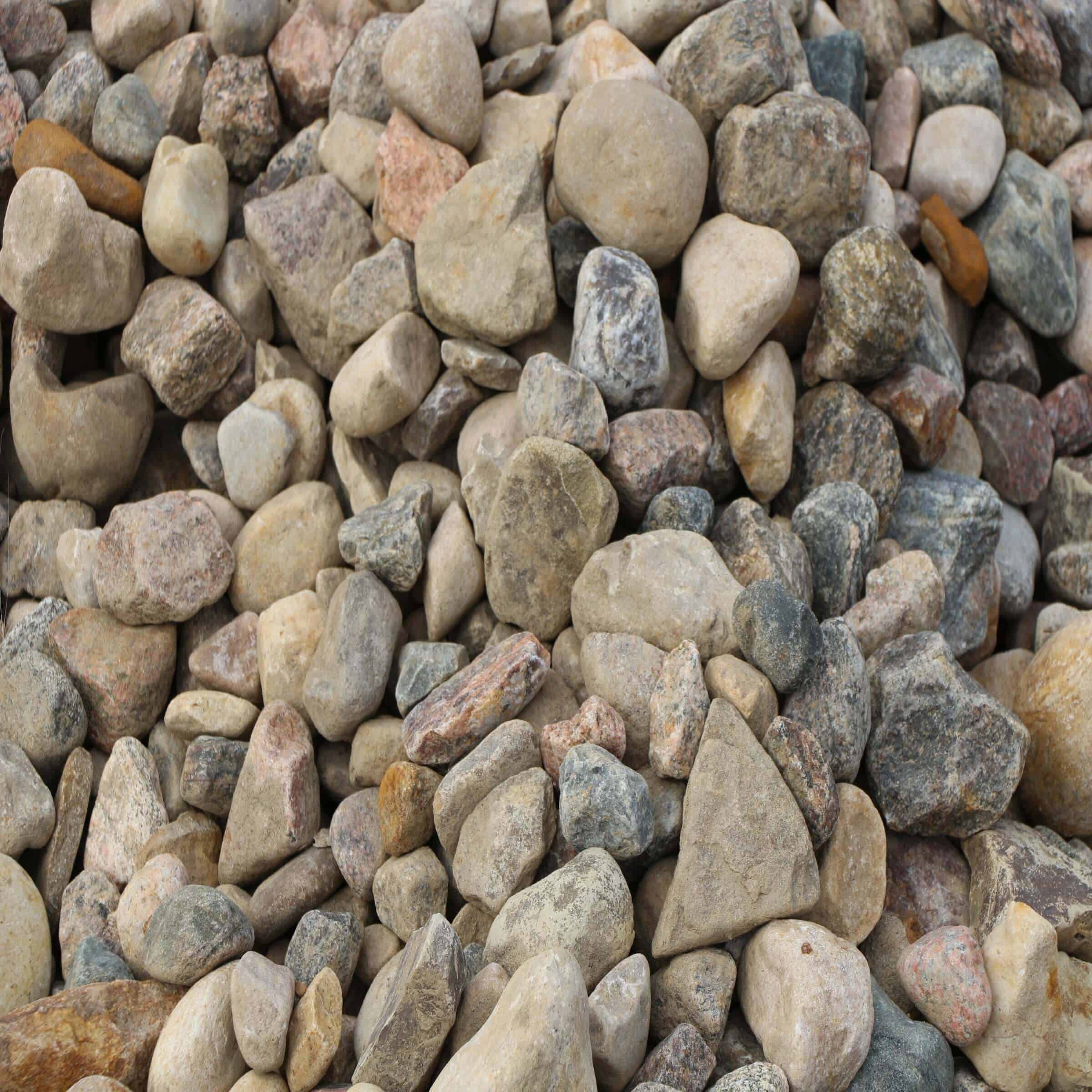 1 ½” – 3” (40 mm – 75 mm) Washed Natural Rainbow Rock - Blue Peak ...